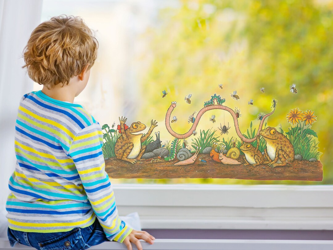 Superworm Garden Scene Window Sticker, Superworm Window Sticker ...