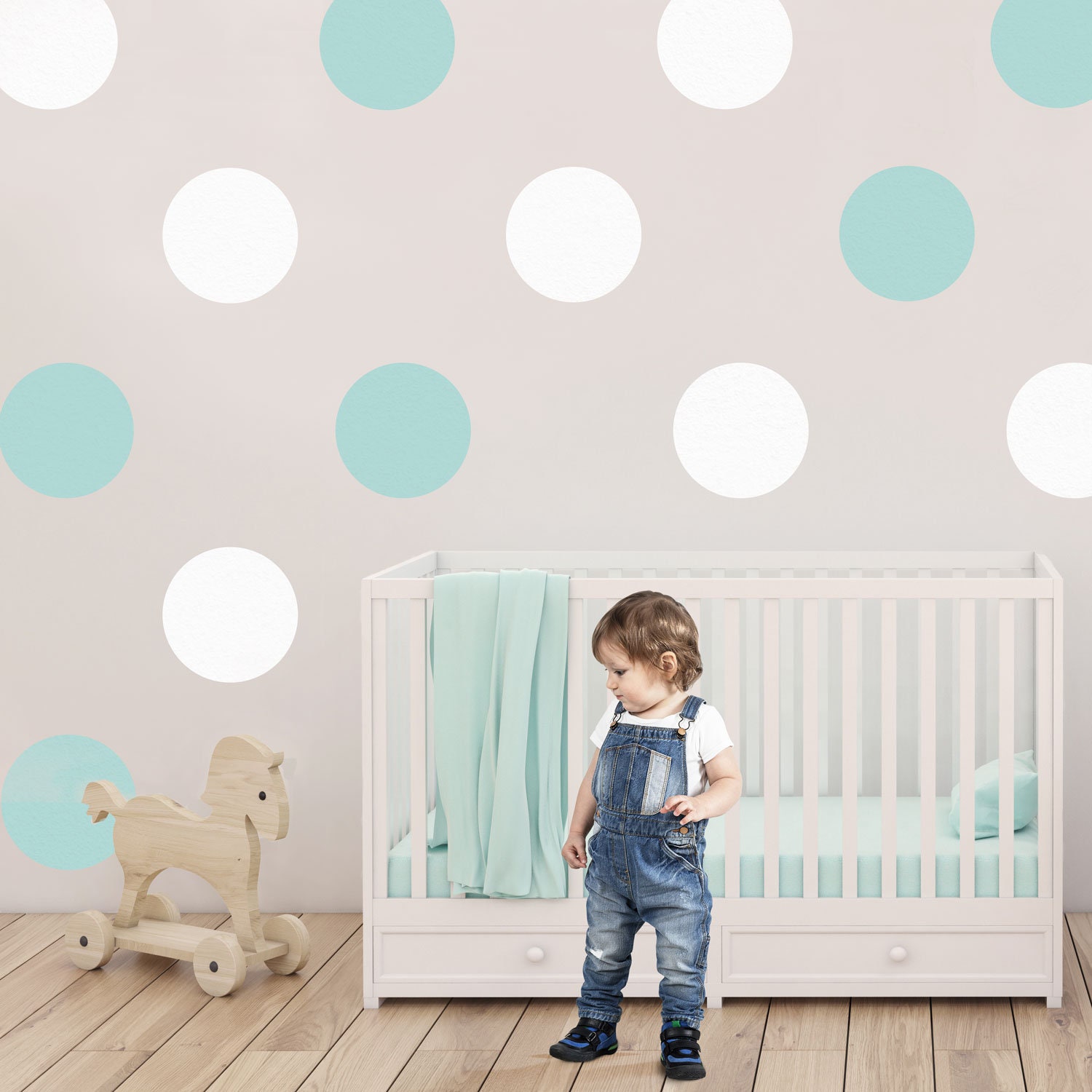 Circle Wall Stickers - Circle Wall Decal, Circle Pattern Wall Sticker ...