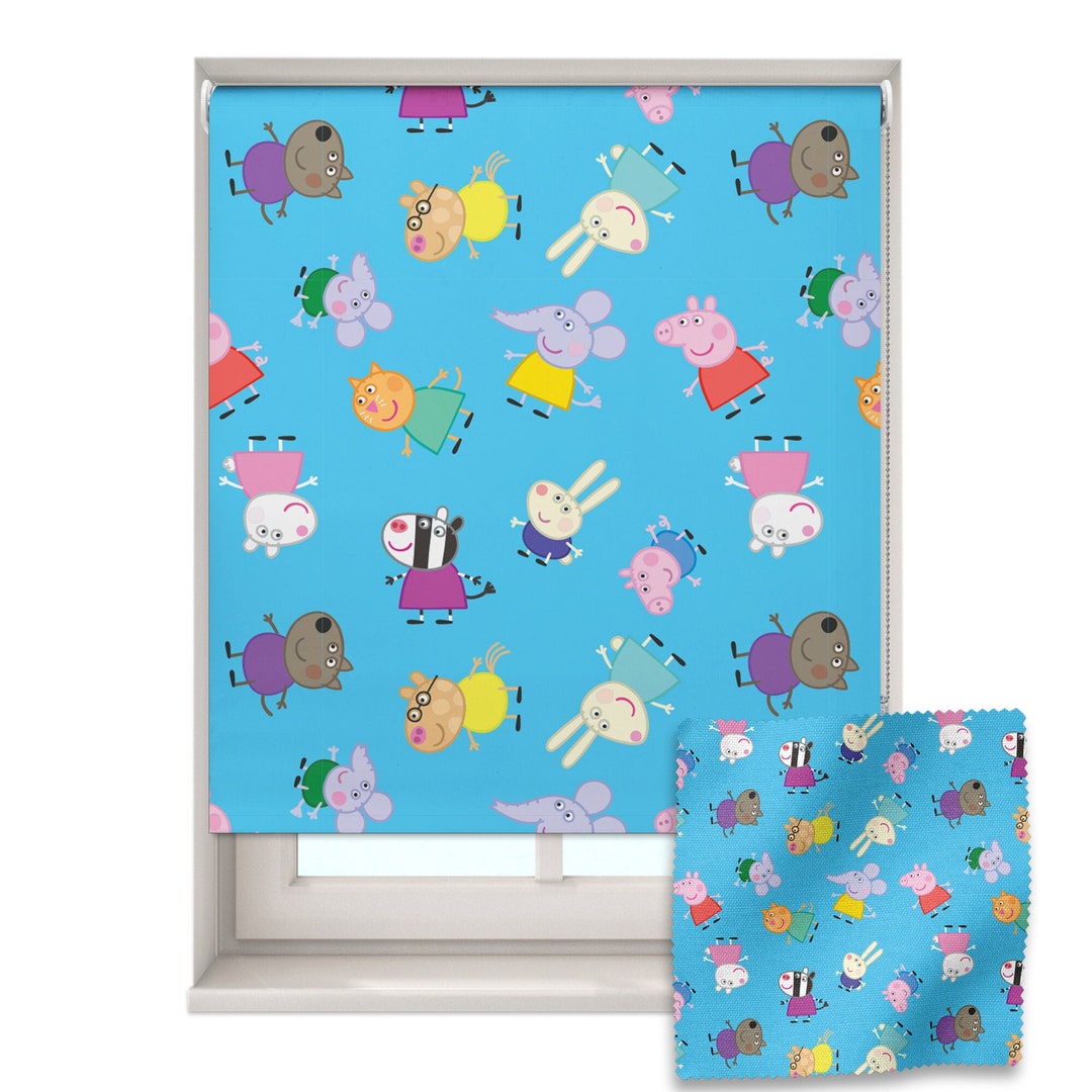 Peppa and Friends Roller Blind, Peppa Pig Roller Blind, Children's ...