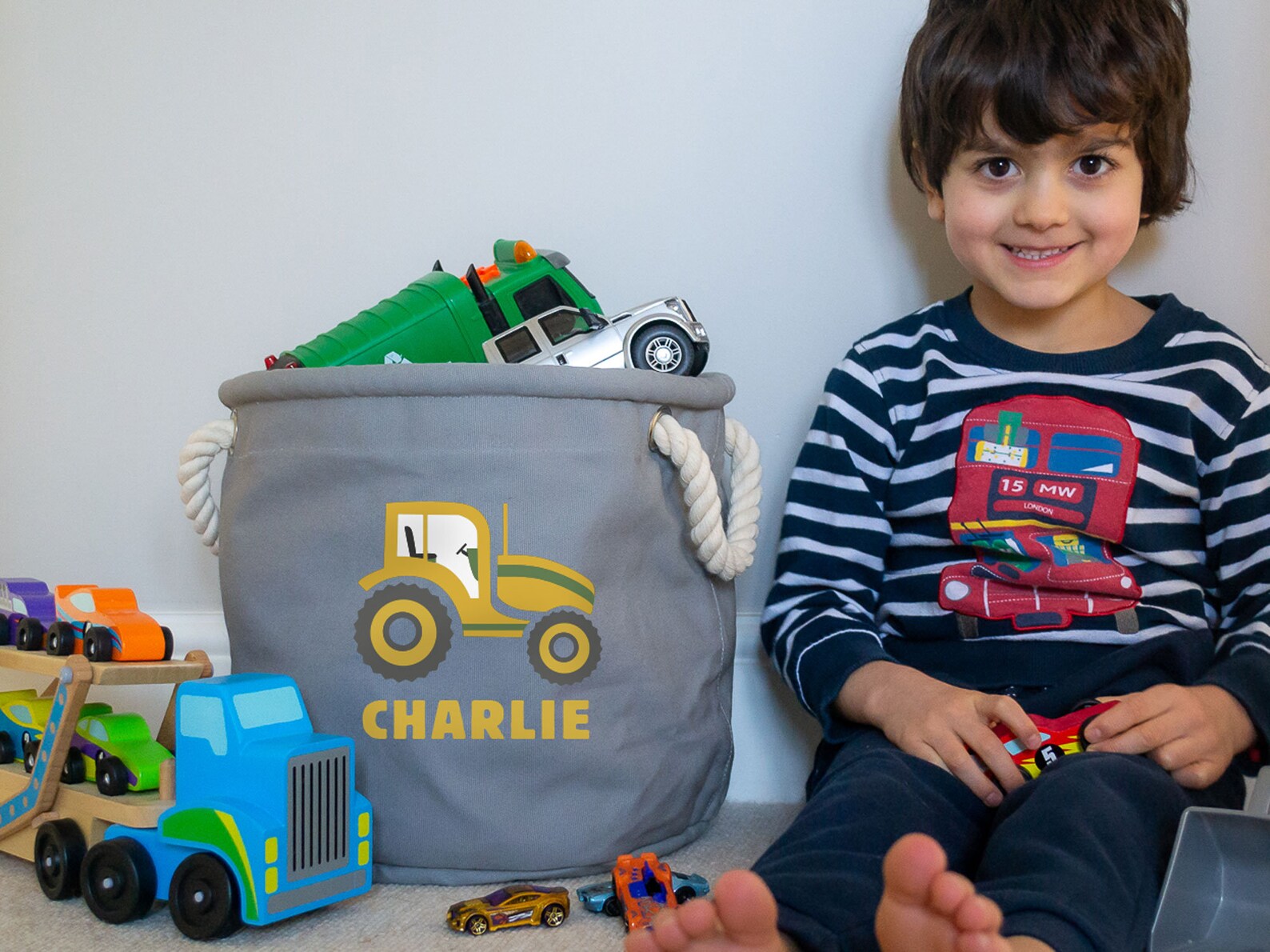 Personalised Tractor Storage Trug Personalised Storage - Etsy