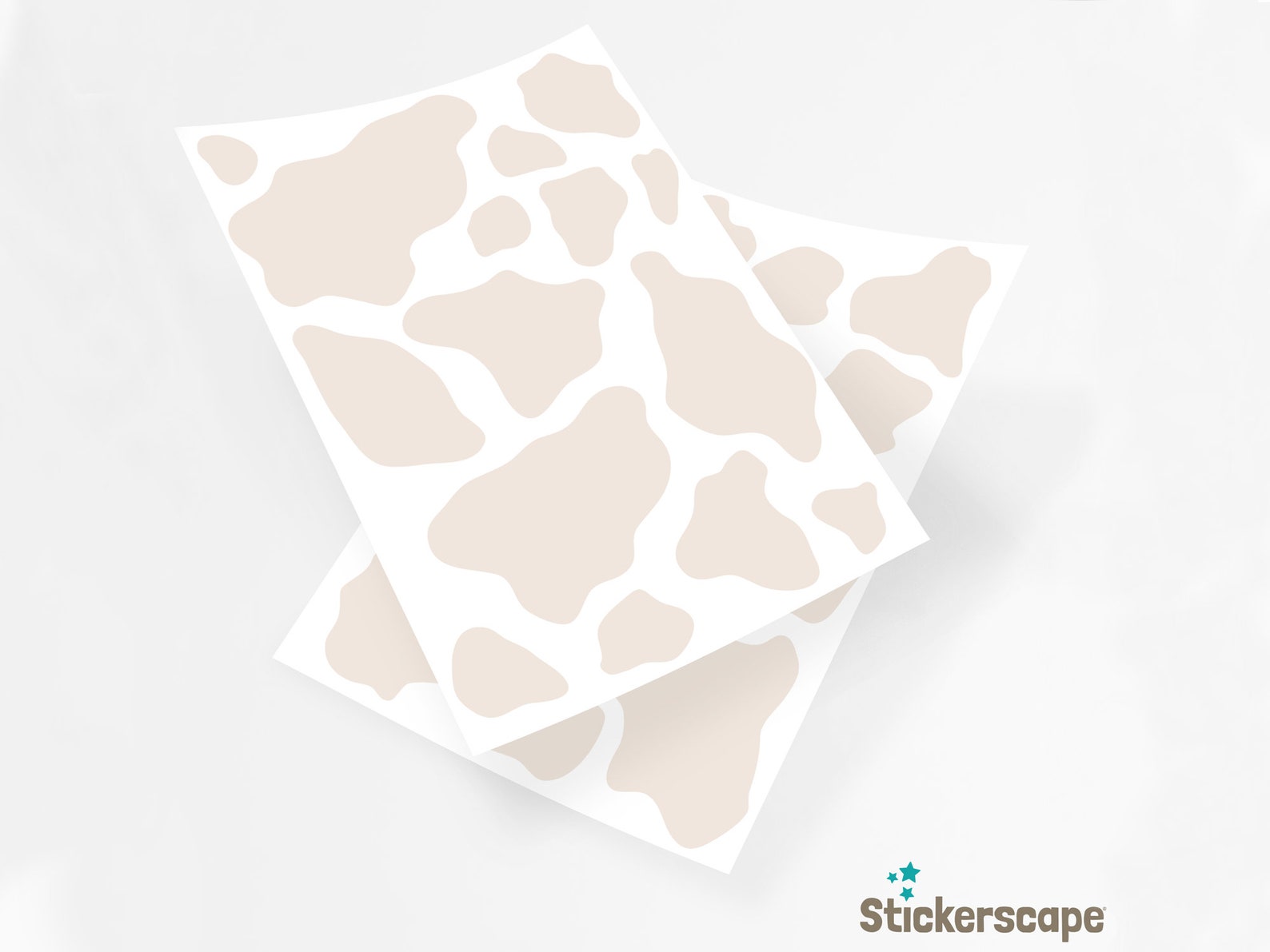 Cow Print Wall Stickers, Cow Print Wall Decal, Animal Print Wall ...