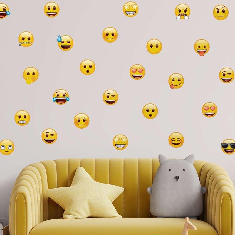 Emoji Wall Decal - Etsy