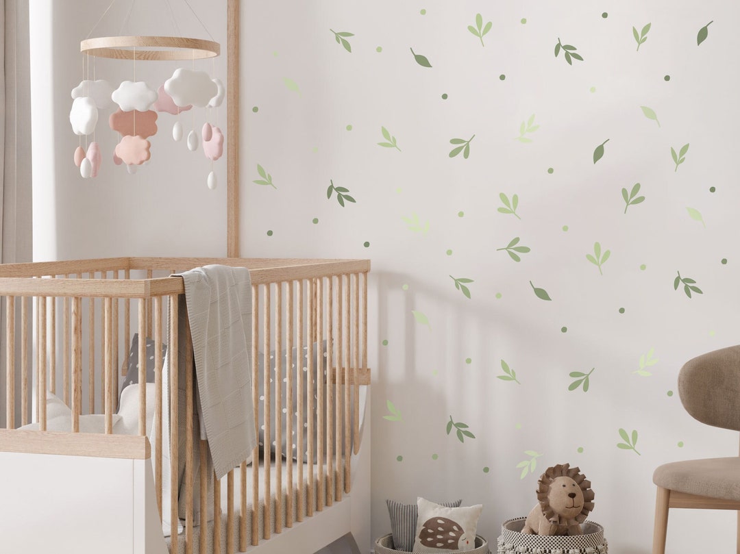 Leaf Wall Stickers, Leaf Wall Decals, Falling Leaves Wall Sticker ...