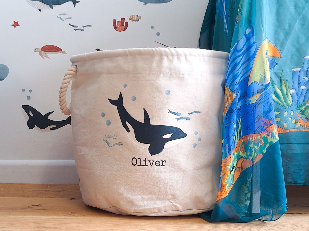 Personalised Whale Storage Trug, Personalised Storage Basket ...