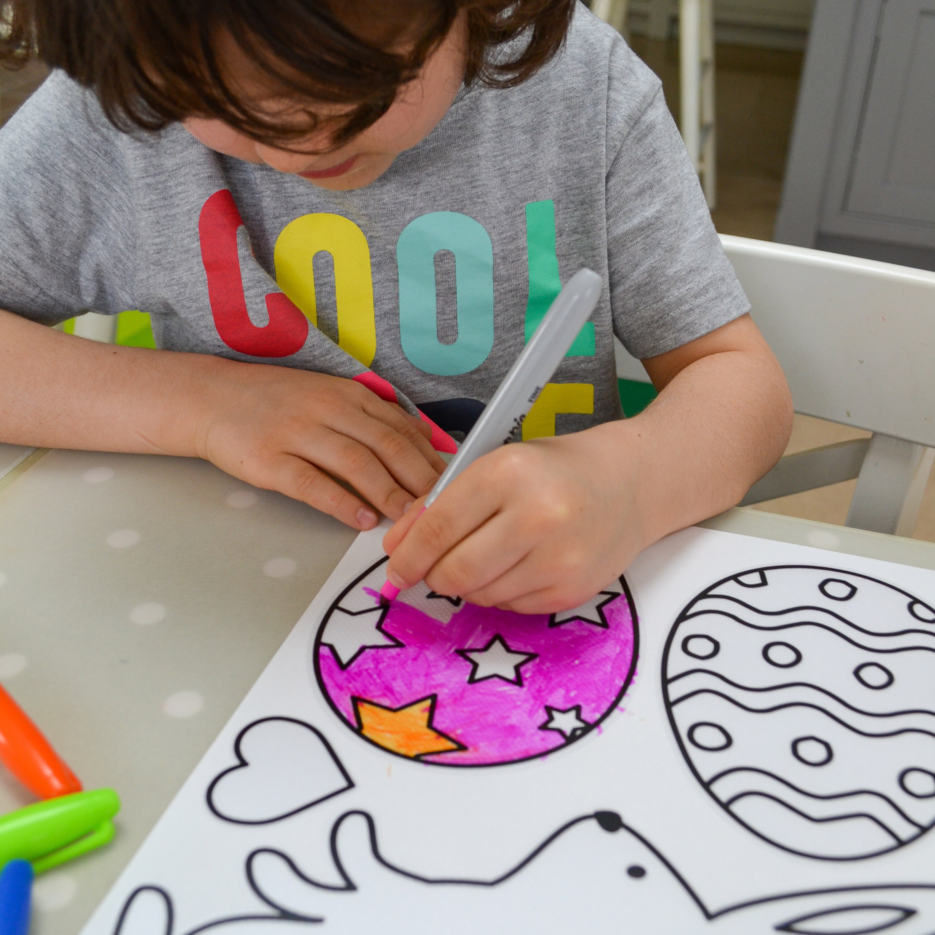 Easter Colour in Window Sticker Pack Easter Window Sticker - Etsy UK