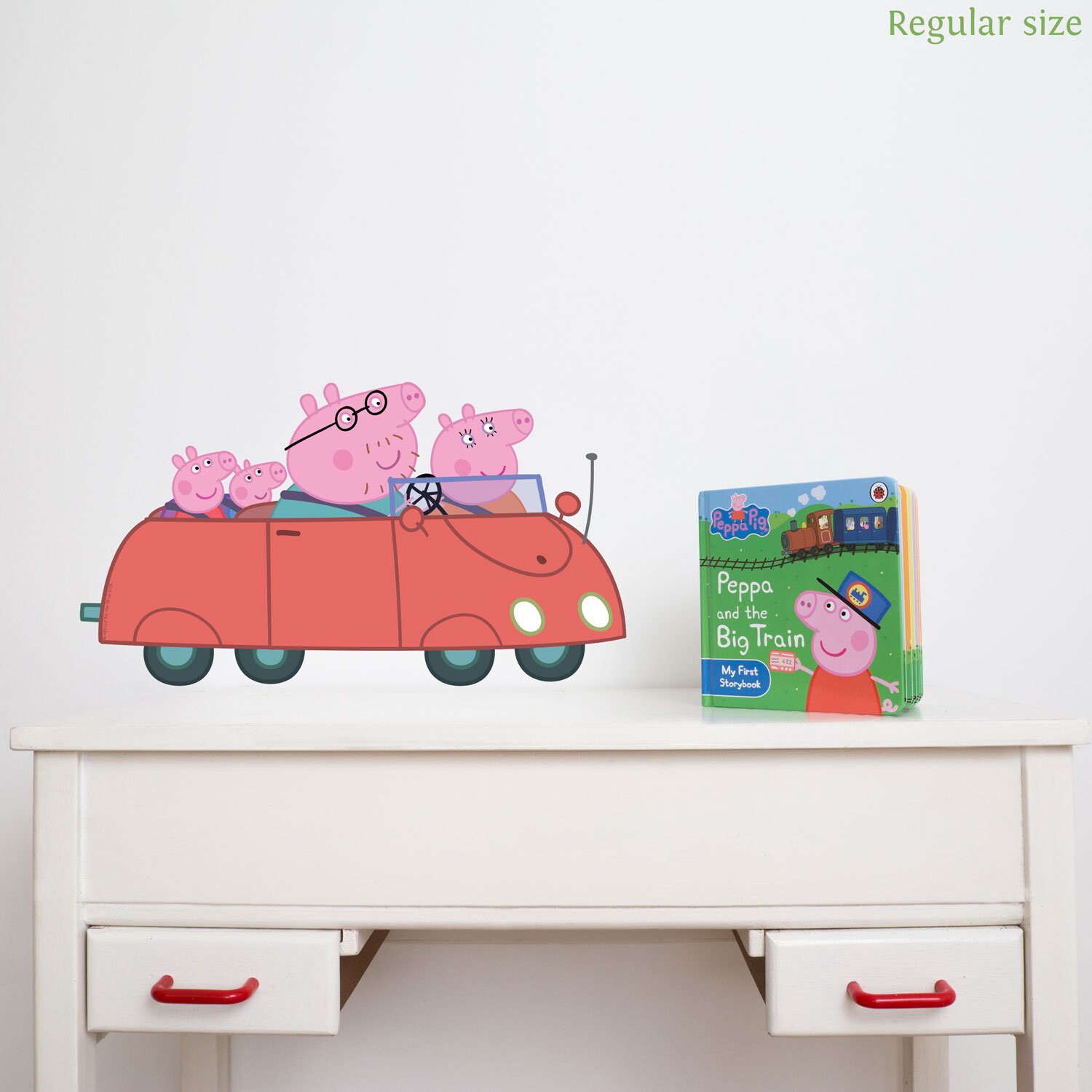 Peppa Pig Car Wall Sticker Peppa Pig Wall Decal - Etsy UK