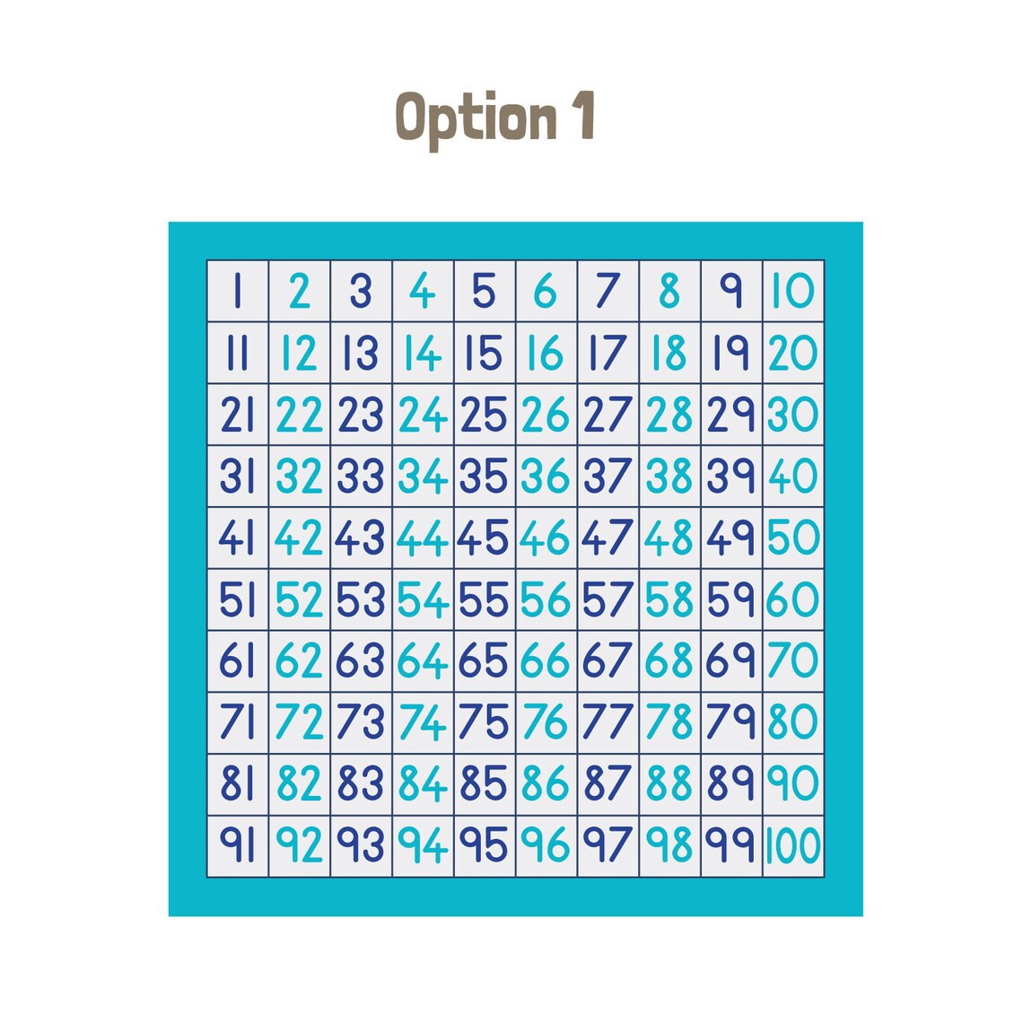 100 Square Wall Sticker, 100 Square Wall Decal - Etsy