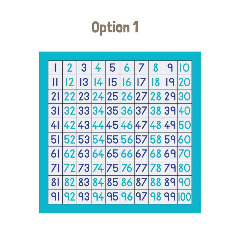 100 Square Wall Sticker, 100 Square Wall Decal - Etsy