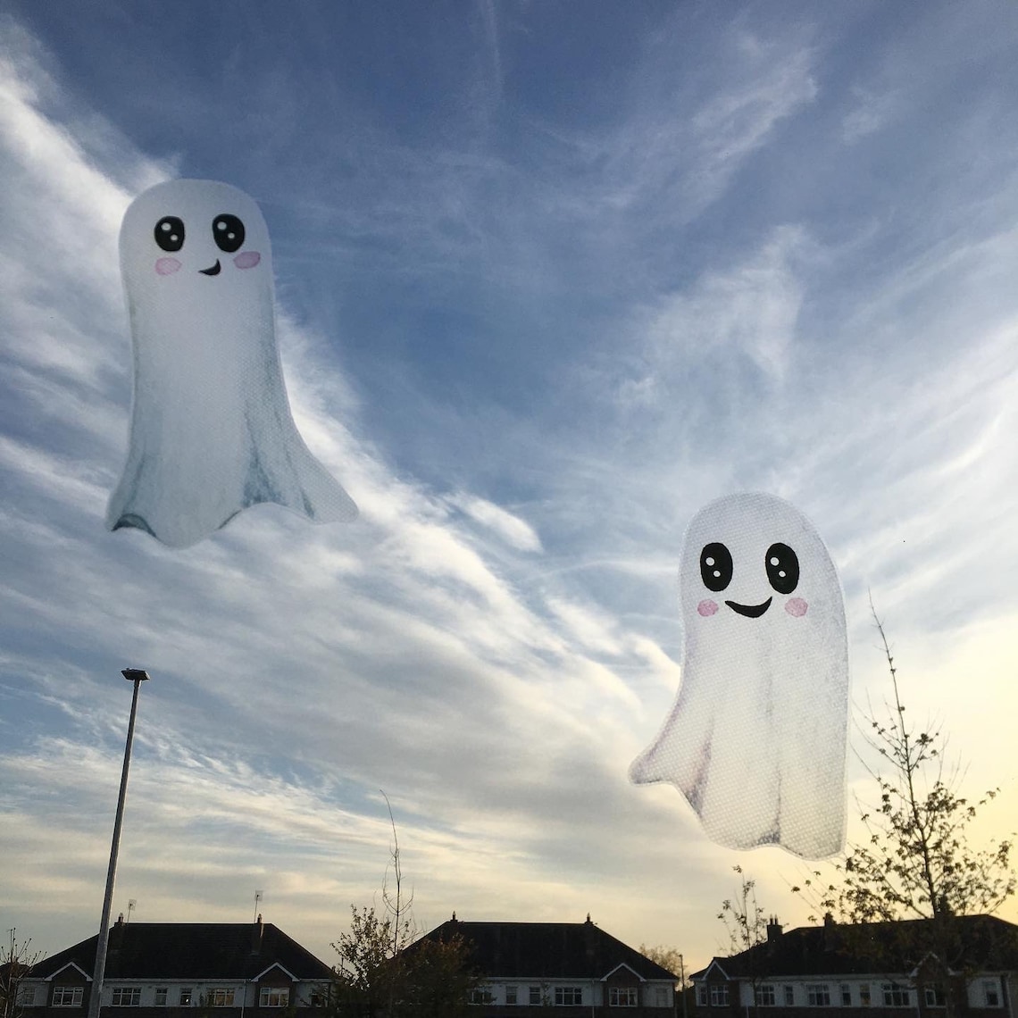 Cute White Ghosts Window Sticker Pack Halloween Window - Etsy