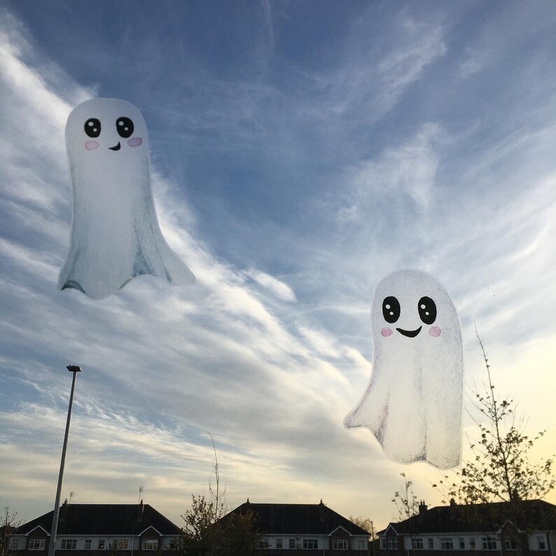 Cute White Ghosts Window Sticker Pack Halloween Window - Etsy