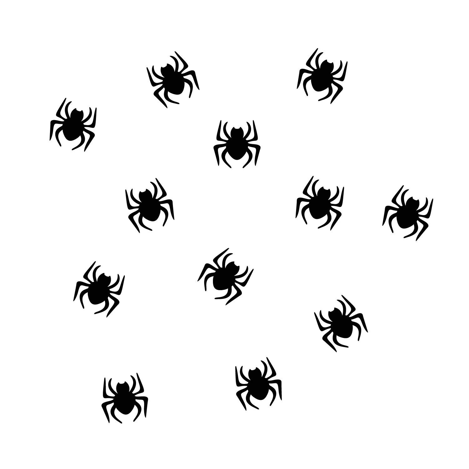 Halloween Spider Window Sticker Pack Halloween Window - Etsy