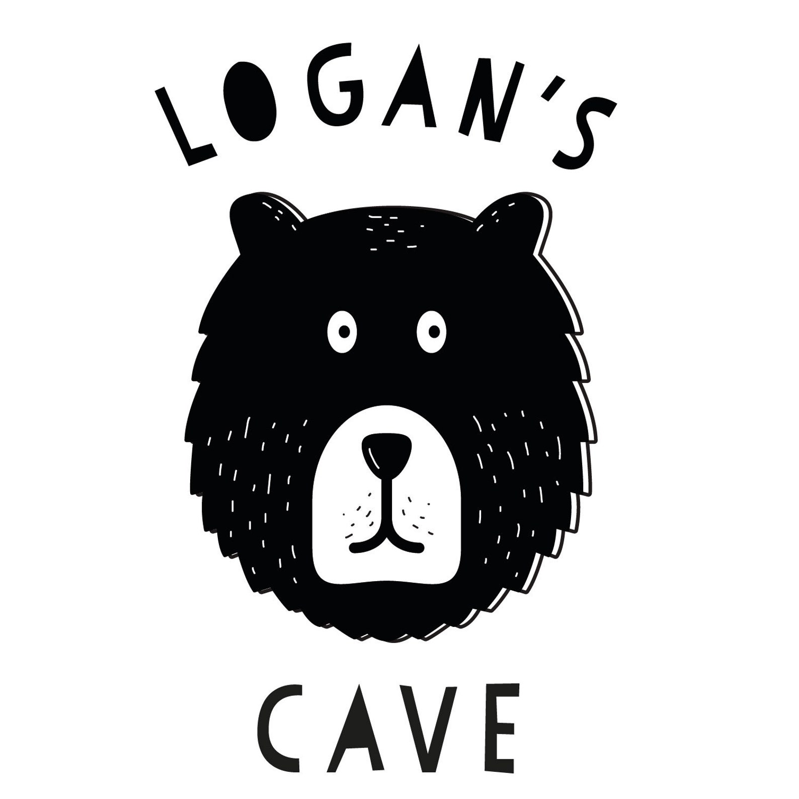 Personalised Bear Cave Wall Sticker Bear Wall Decal - Etsy