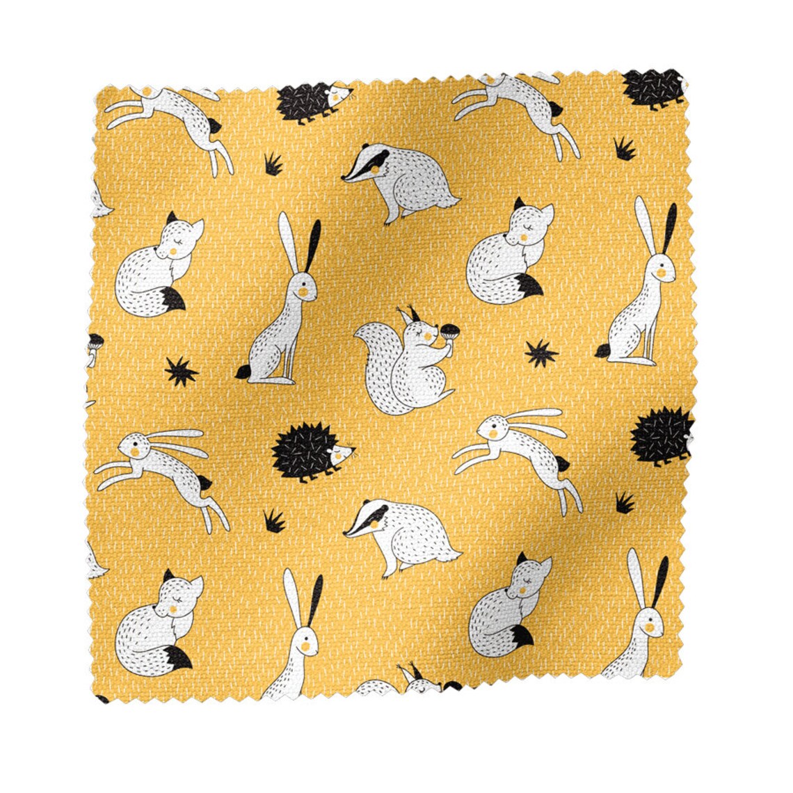 Yellow Woodland Roller Blind, Children's Roller Blind, Made to Measure ...