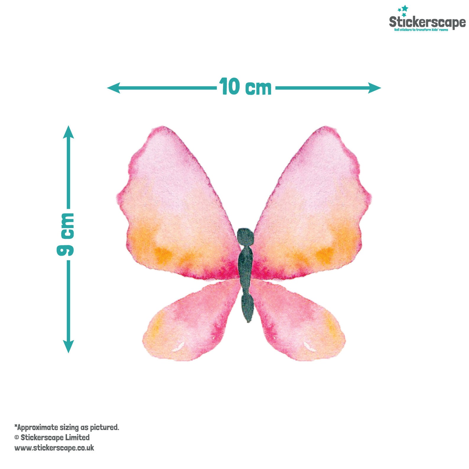 Watercolour Butterfly Window Stickers Butterfly Window - Etsy