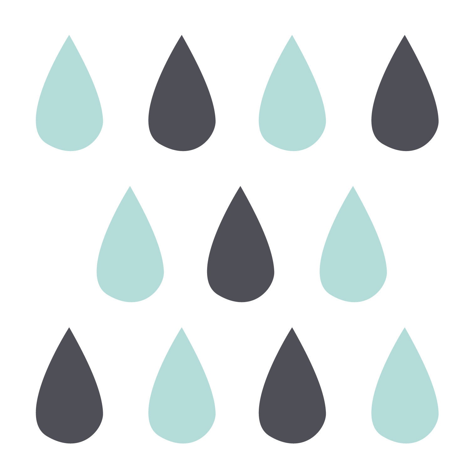 Raindrop Wall Stickers, Raindrop Wall Decals - Etsy