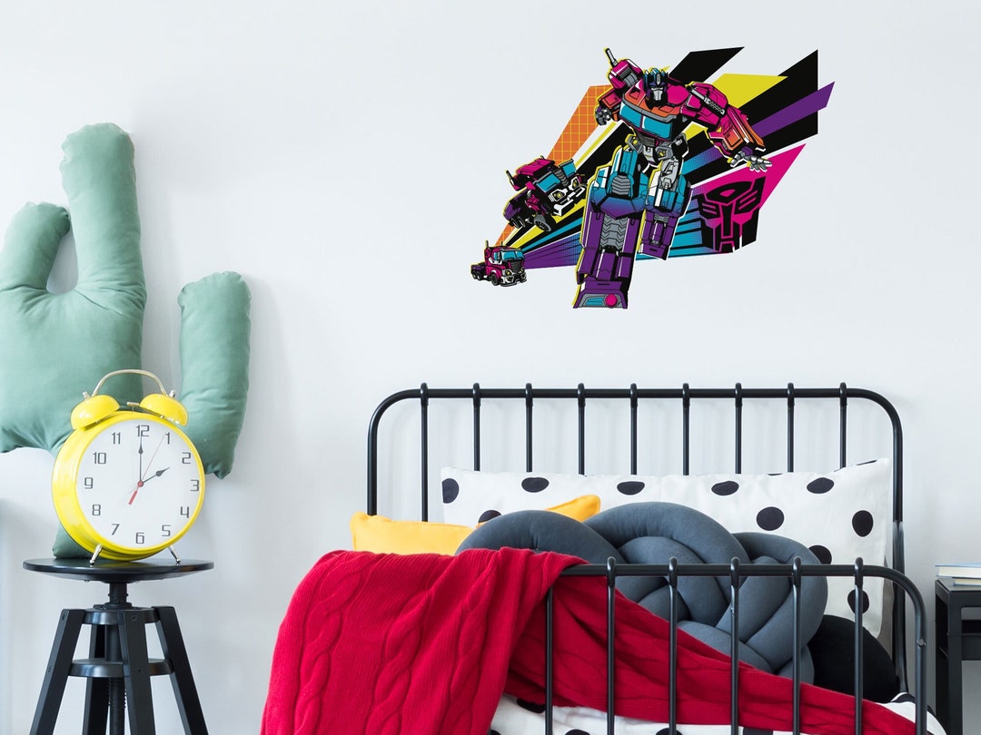 Halftone Optimus Prime Wall Sticker, Transformers Wall Sticker, Transformers Wall Decal ...