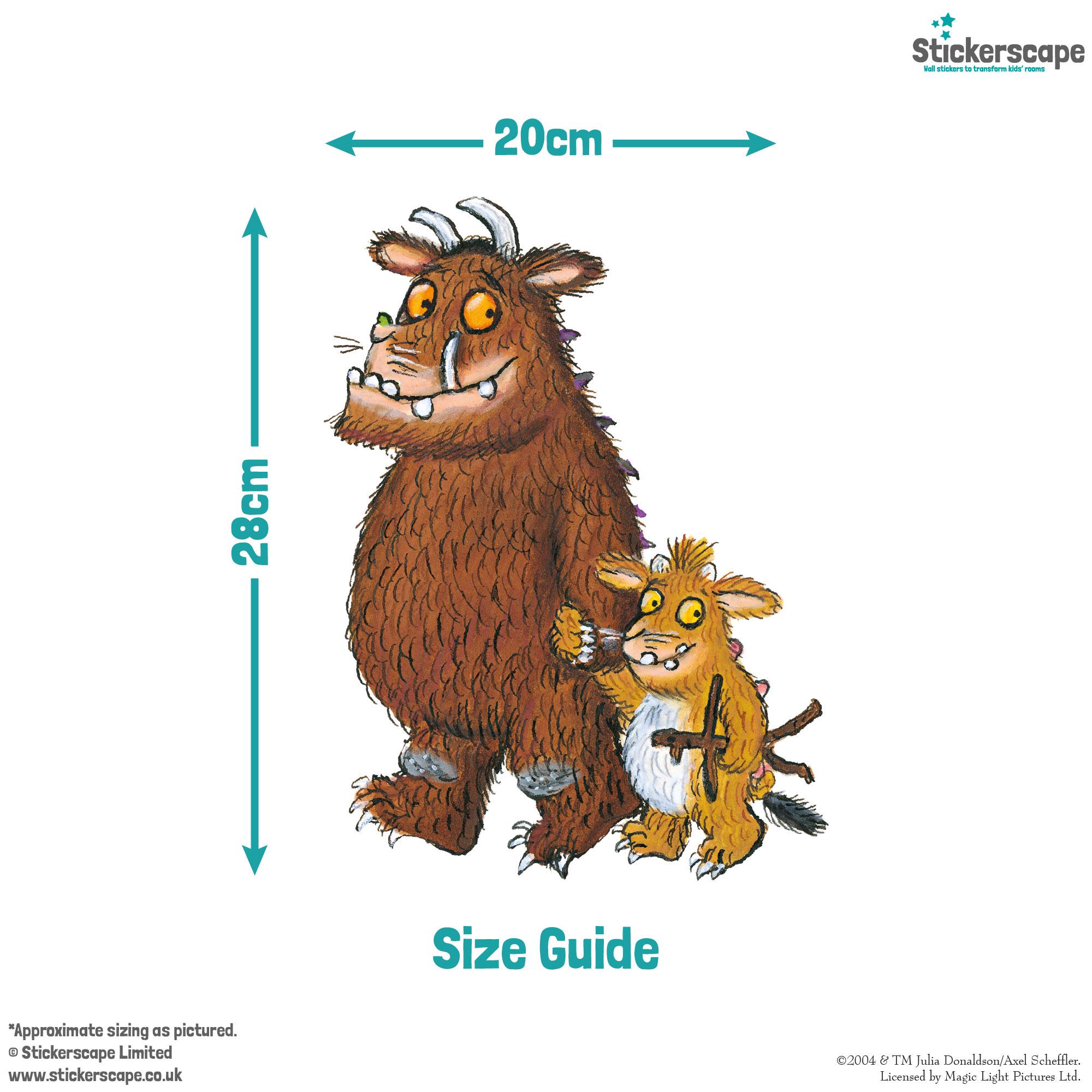 The Gruffalo’s Child Christmas Window Stickers – Reusable Decorations ...
