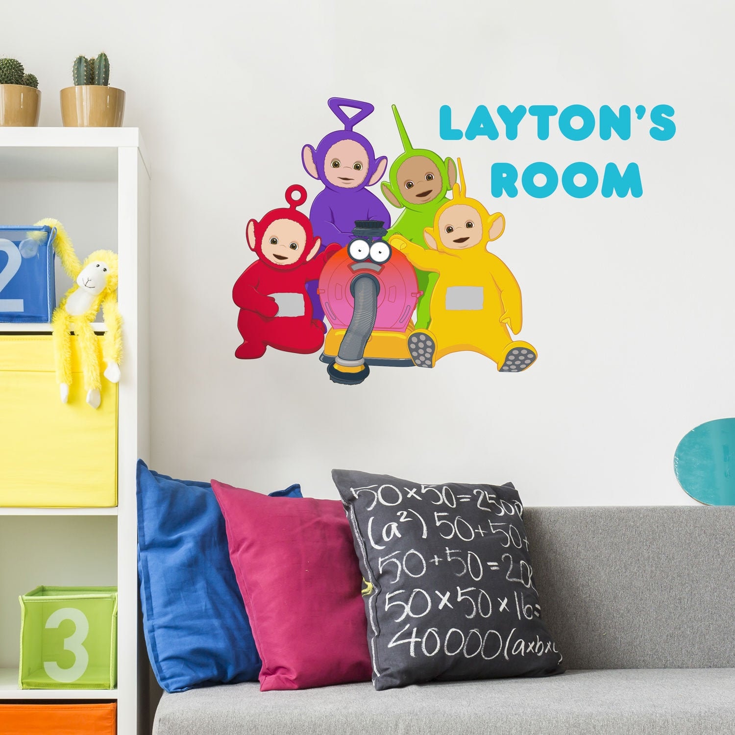 Personalised Teletubbies Wall Sticker, Teletubbies Wall Decal - Etsy