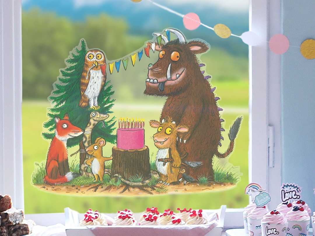 Gruffalo's Child Birthday Window Sticker, Gruffalo Party Window Sticker ...