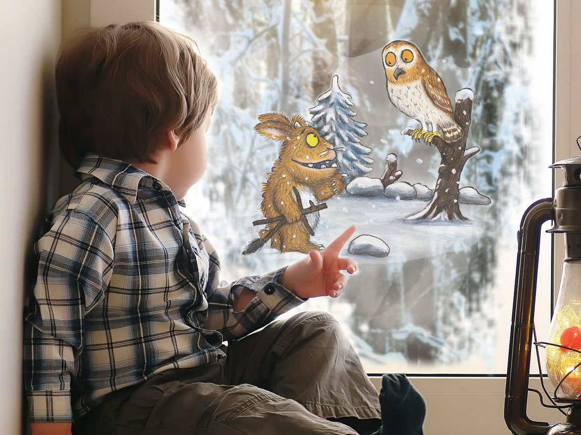 Gruffalo's Child and Owl Window Sticker, Gruffalo's Child Window ...