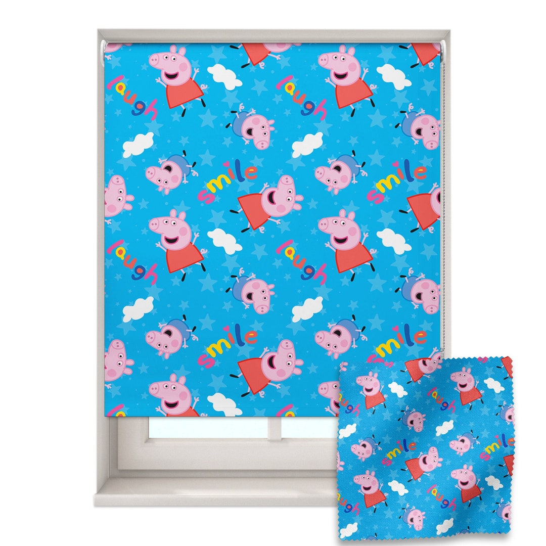 Peppa Laugh and Smile Roller Blind, Peppa Pig Roller Blind, Children's ...
