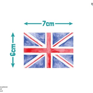 Watercolour Union Jack Hearts Window Stickers, Coronation Window ...