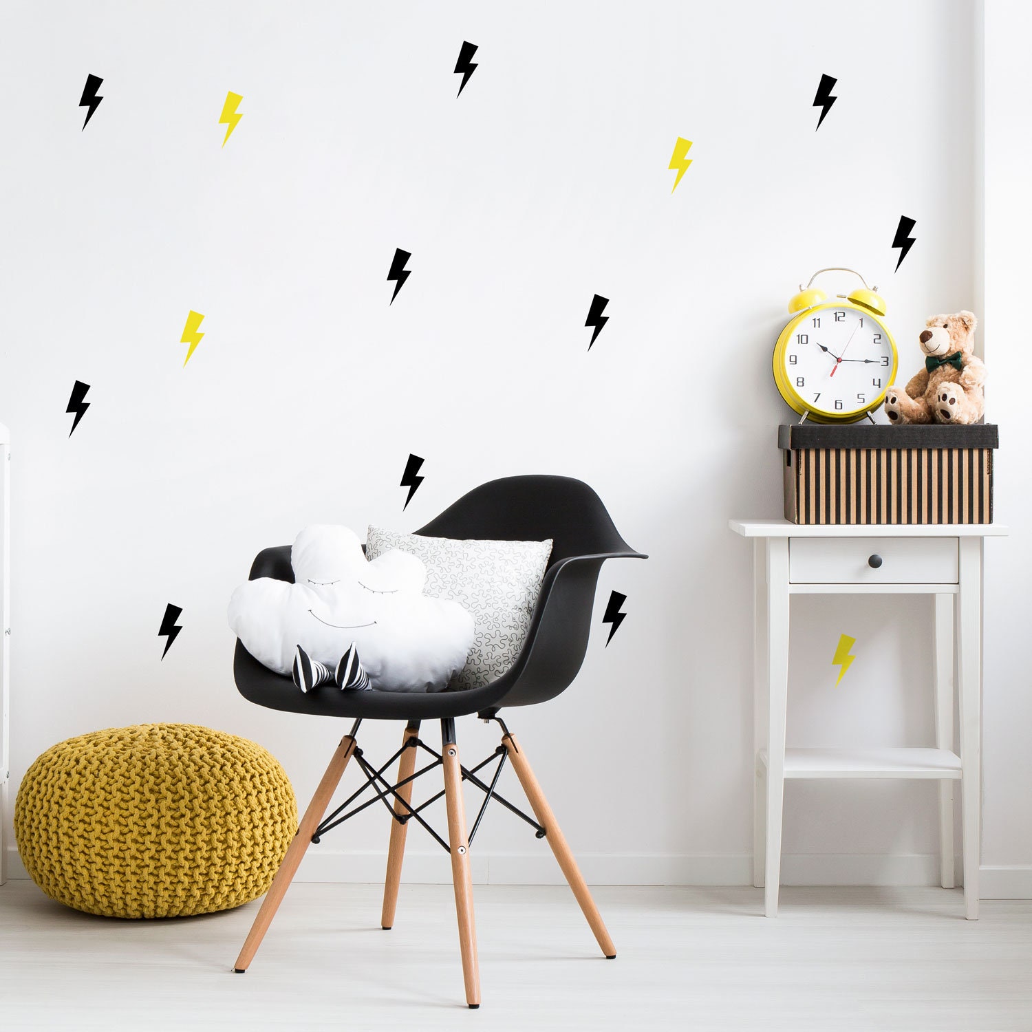 Lightning Bolt Wall Stickers - Lightning Bolt Wall Decal, Lightning ...
