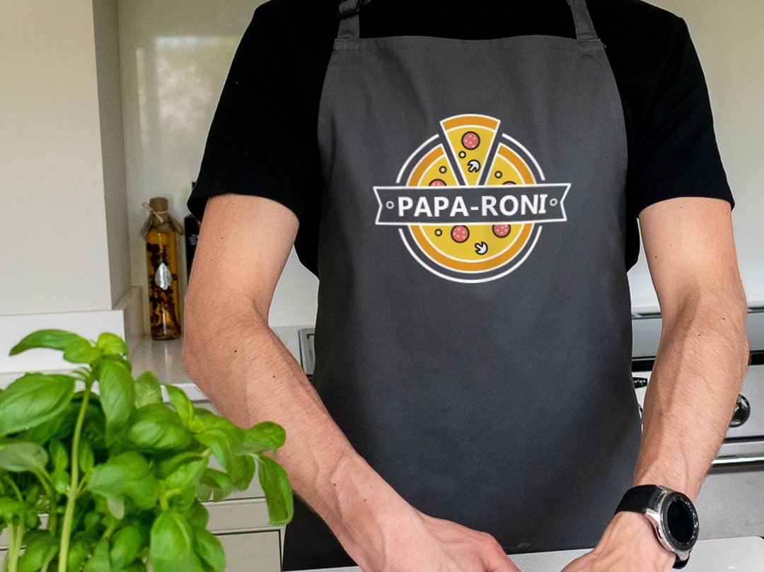 Papa-roni Pizza Apron, Dad Apron, Father's Day Gift, Men's Birthday ...