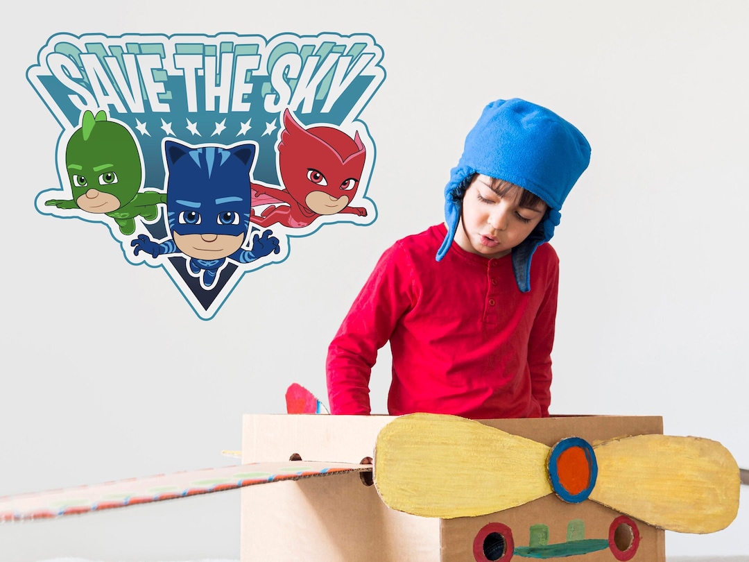 PJ Masks Save the Sky Wall Sticker, PJ Masks Wall Sticker, PJ Masks ...