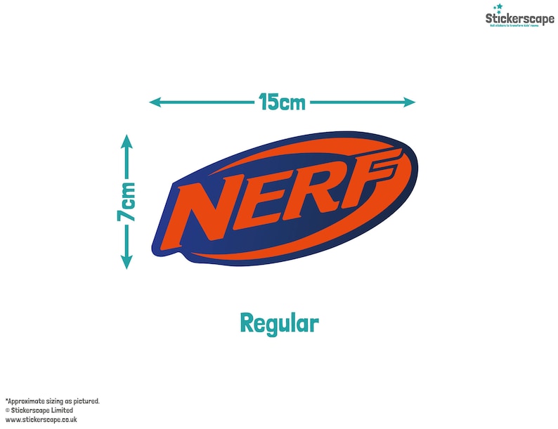 Nerf Targets Wall Sticker Pack, Nerf Wall Decals, Nerf Wall Stickers ...