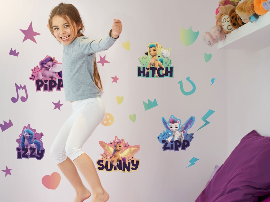 My Little Pony Wall Sticker Pack, My Little Pony Wall Decals, My Little ...