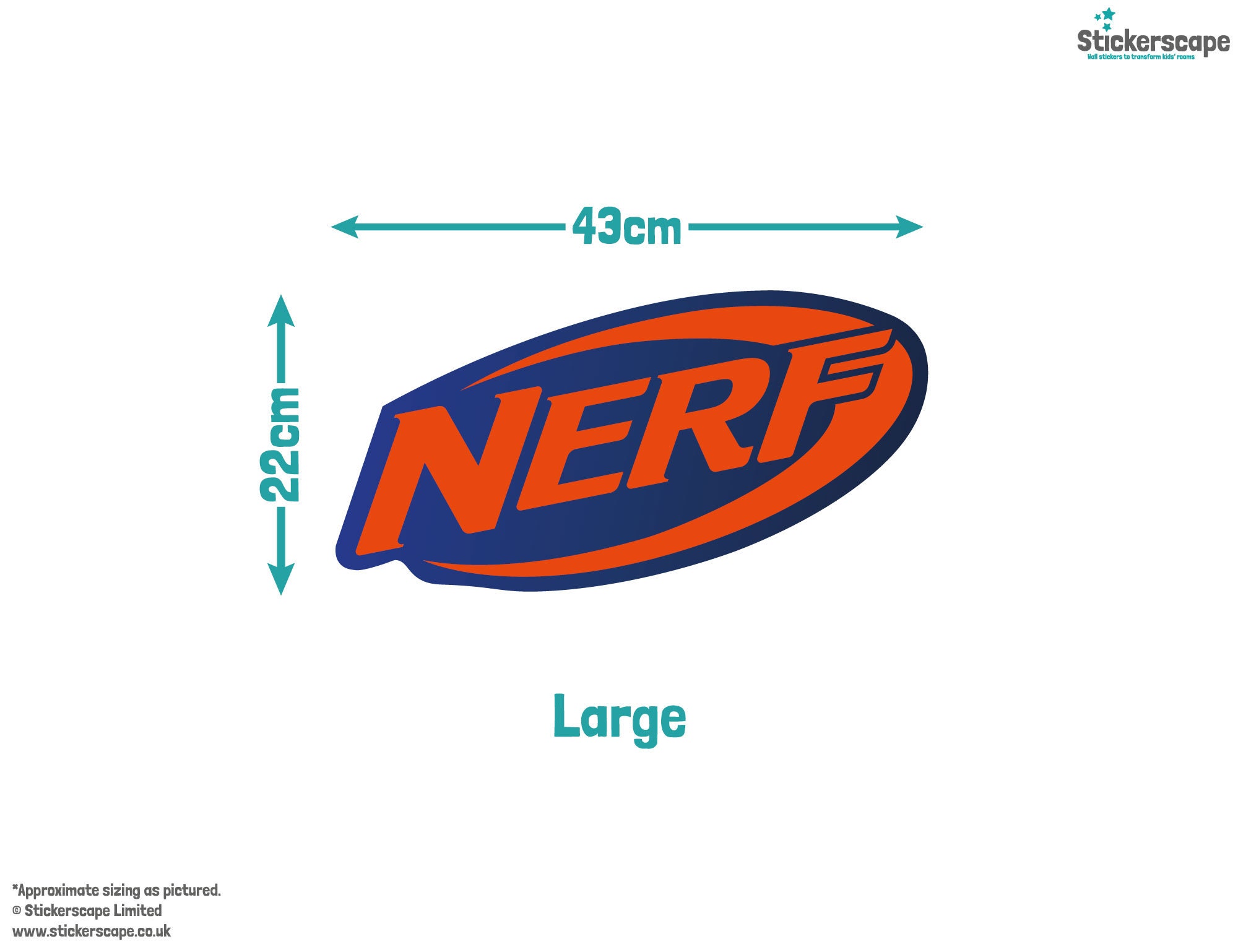 Nerf Targets Wall Sticker Pack, Nerf Wall Decals, Nerf Wall Stickers ...