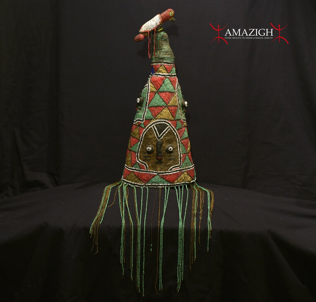 Old Beautiful Yoruba Beaded Crown Ade Oba South West, Nigeria - Etsy