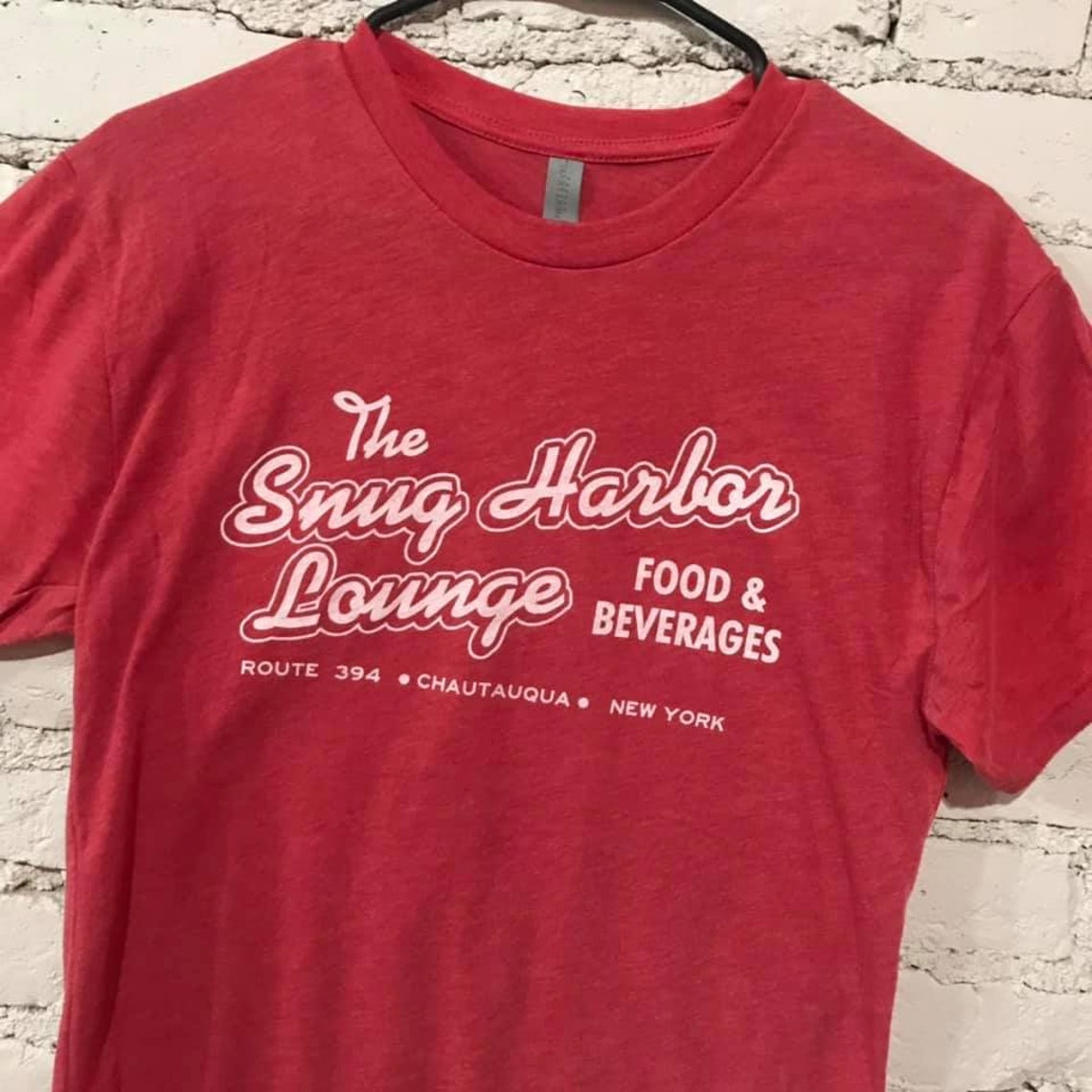 Retro the Snug Harbor Lounge T-shirt (vintage Red) - Etsy