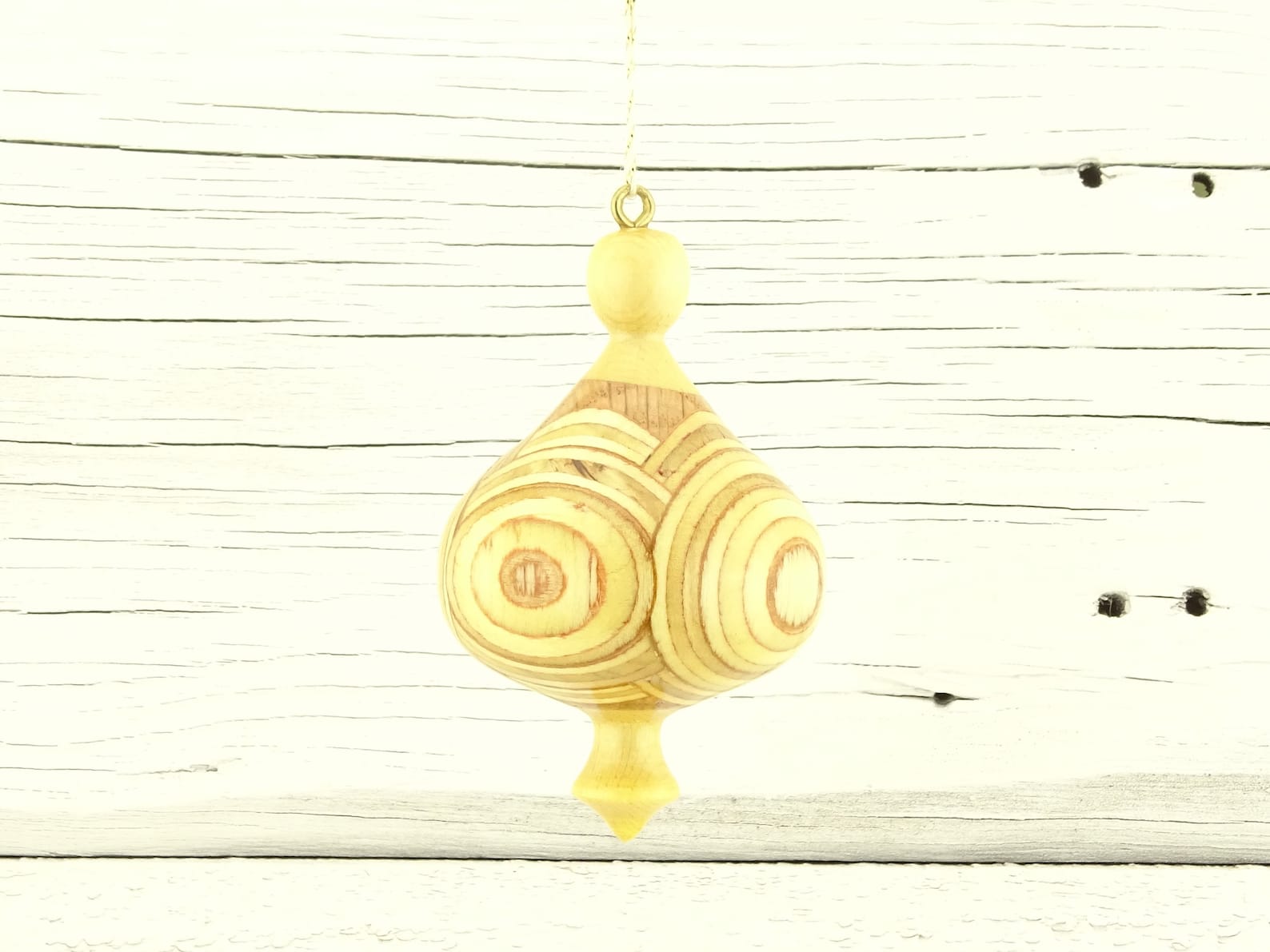Turned Wood Ornament #181 - Etsy