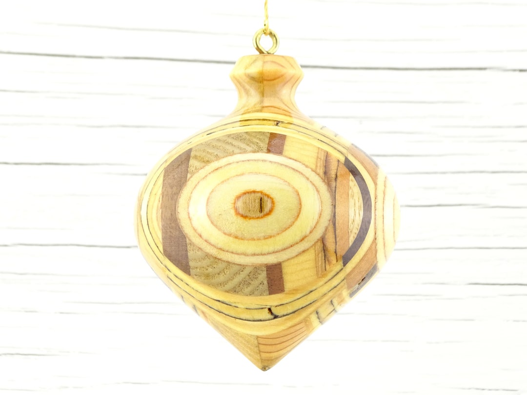 Turned Wood Ornament #252 - Etsy