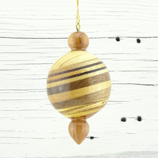 Wood Turned Ornament - Etsy
