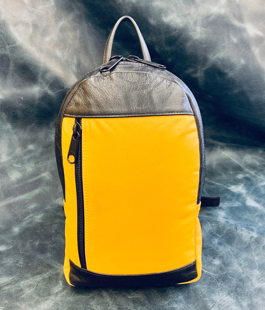 Black and Yellow Backpack - Etsy