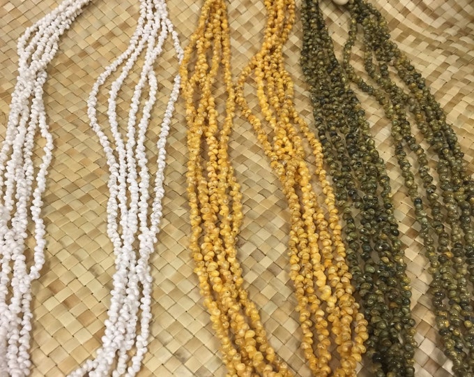 Hanging Mongo Shell Lei 5 Strands - Etsy