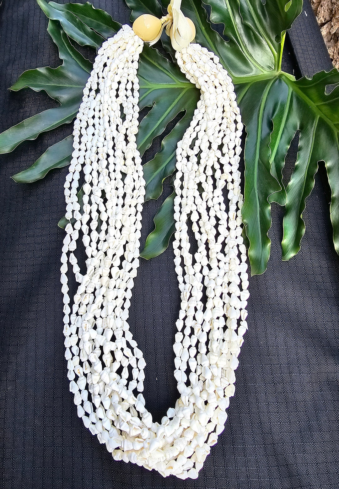 Hanging Nasa Dovetail Shell Lei - Hula Costume Accessories Necklace - Etsy