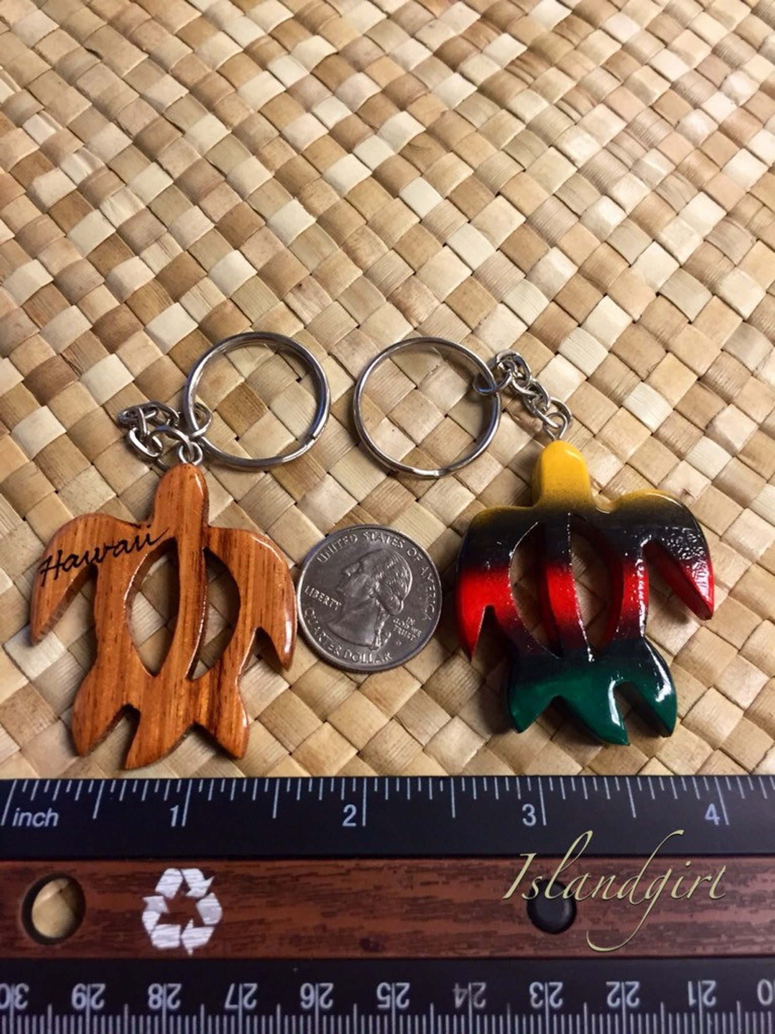 Wood Turtle Keychain - Etsy