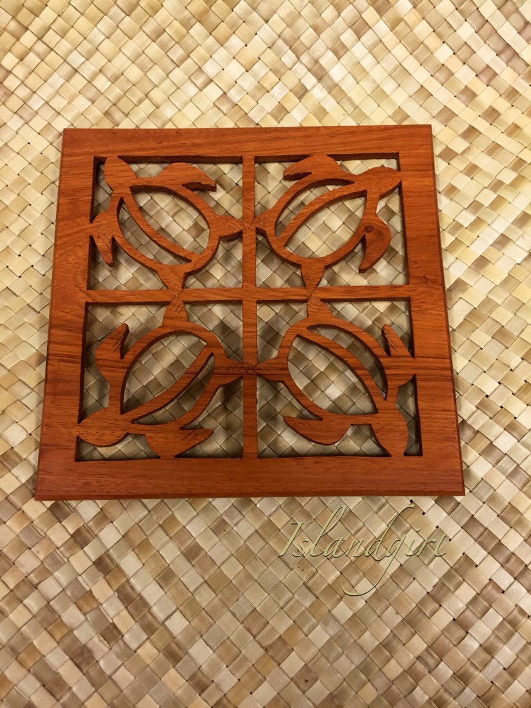 Turtle Wood Trivet - Pot Holder - Etsy