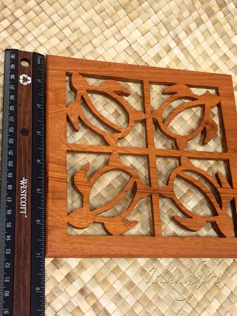 Turtle Wood Trivet - Pot Holder - Etsy