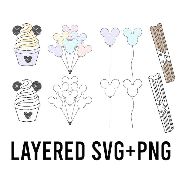 Mickey Snacks Svg - Etsy