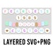 Alphabet Beads Set, Friendship Alphabet Beads SVG Layered by Colour ...
