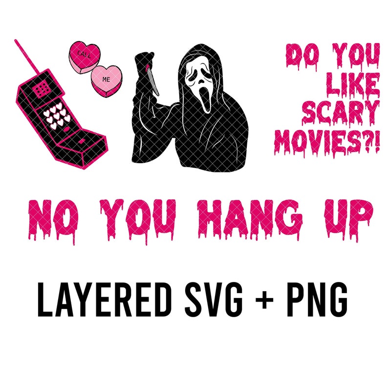 Ghostface Valentines SVG PNG Cricut Silhouette BUNDLE - Etsy UK