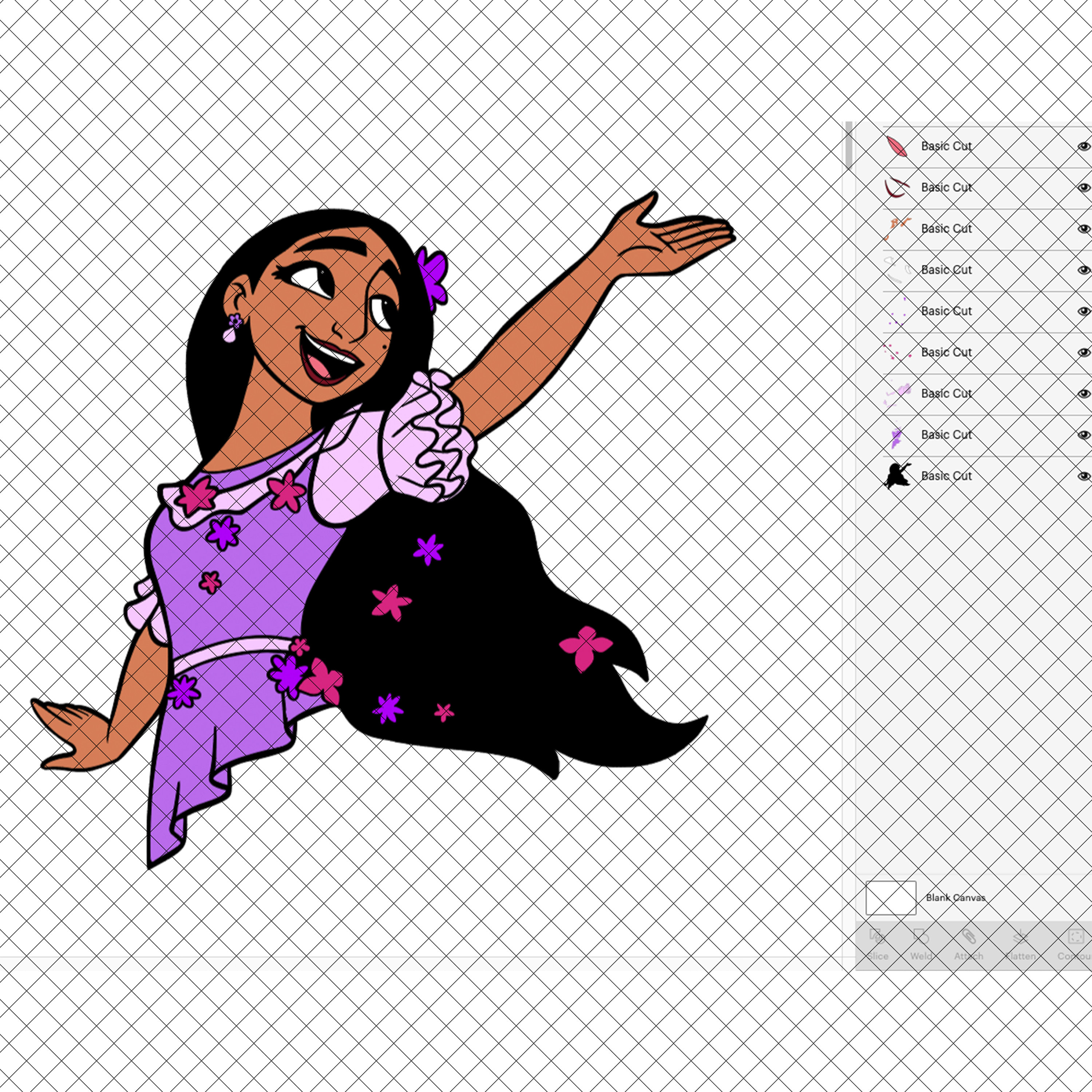 Isabela Madrigal Encanto Cricut Silhouette SVG - Etsy UK