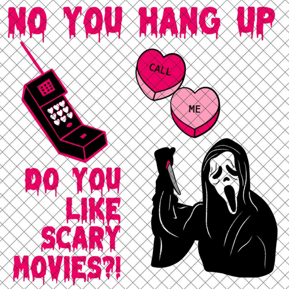 Ghostface Valentines SVG Cricut Silhouette BUNDLE | Etsy