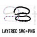 Friendship Bead Bracelet SVG Set Layered by Colour + PNG - Etsy