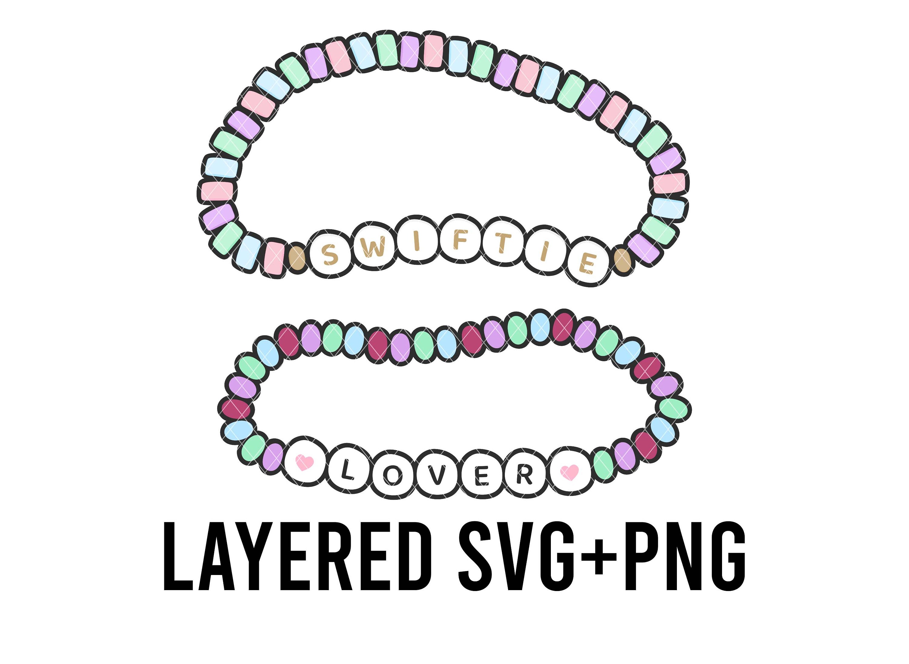Friendship Bead Bracelet SVG Set Layered by Colour PNG - Etsy